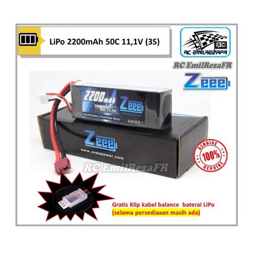 Jual Battery Baterai LIPO ZEEE 3S 2200mah 50C GRADE A LIPO ZEE 3S XT60 - T Plug Dream - Kab ...