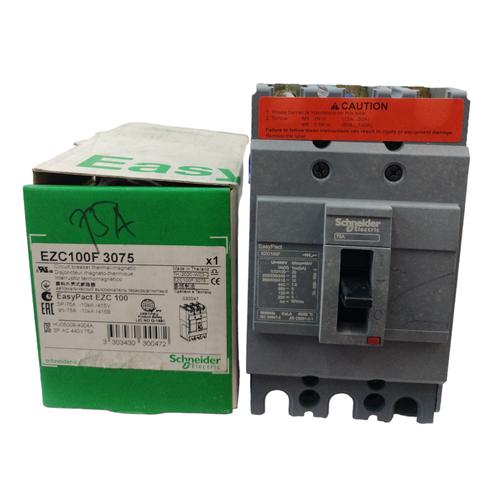 Jual MCCB 75A 3P EZC100F3075 EasyPact Breaker Schneider Electric - Kota ...
