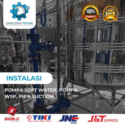 Jual Instalasi Pompa Soft Water, Instalasi Pompa SW 50x40mm, Instalasi ...