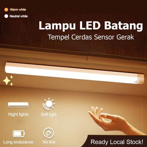 Promo Lampu LED Sensor Gerak Tempel Dinding Lemari Cabinet Magnetic ...