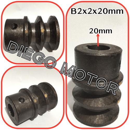 Jual B2x2x20mm Pulley Puli Poli Besi Serbaguna Untuk Mesin Bensin ...