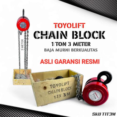 Jual TOYOLIFT JAPAN CHAIN BLOCK 1 TON 3 METER ALAT ANGKUT BARANG ...