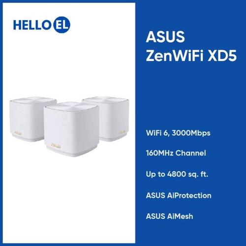 Jual ASUS ZenWifi XD5 AX3000 1 2 3 Pack WiFi 6 Router AiMesh System ...