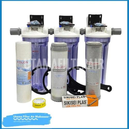 Jual PAKET FILTER AIR PDAM SUMUR BOR TANAH 3TAHAP 10" PENJERNIH BAU ...