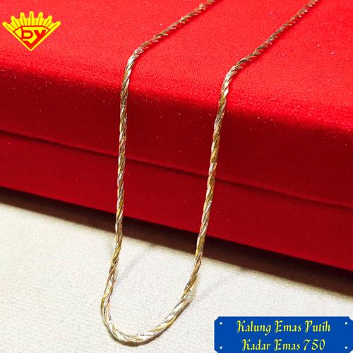Jual Kalung Rantai Emas Putih 017 Kadar Emas 750 - Jakarta Pusat - TOKO ...