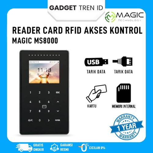Jual Reader Card RFID Magic MS8000 | Bisa Untuk Akses Kontrol Pintu | Reader Card Access Control ...