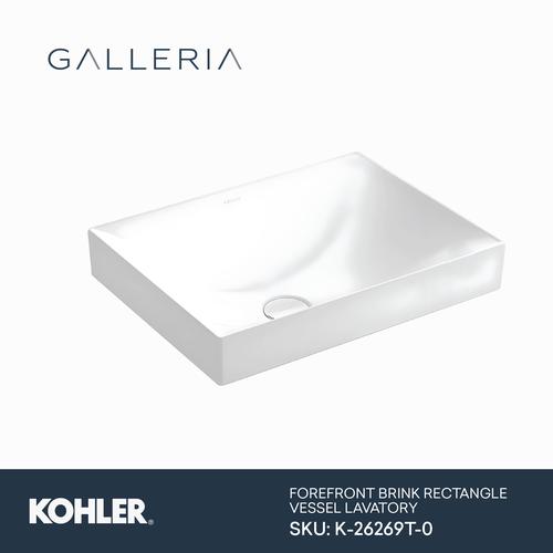 Promo Kohler Forefront Brink Rectangle Vessel Lavatory K-26269T-0/ Kohler Wastafel Cicil 0% 3x ...