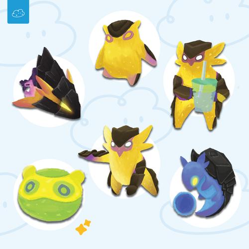 Jual Sticker Valorant Gekko Pet | Sticker Glitter Gekko Pet Valorant ...