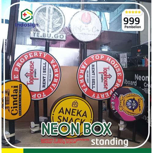 Jual neonbox 60 2 sisi tiang standing - Jakarta Timur - indosign ...