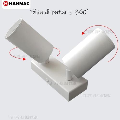 Jual FF Lampu dinding lampu plafon sorot spotlight 2 lampu flexible ...