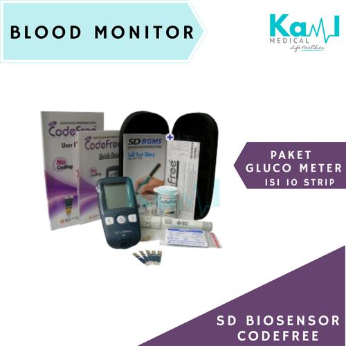 Jual SD Biosensor CodeFree Monitor / Alat Test Kadar Gula Darah ...