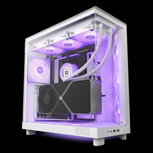 Jual NZXT H6 FLOW RGB Compact Dual-Chamber Mid-Tower Airflow Case with ...