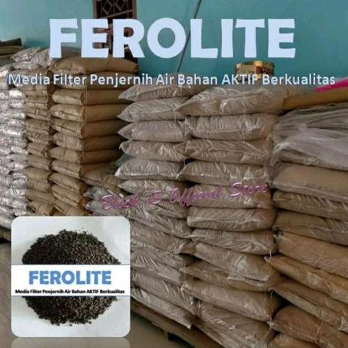 Jual FERROLITE SUPER MEDIA PENJERNIH AIR/FEROLIT MEDIA FILTER AIR 25 KG ...