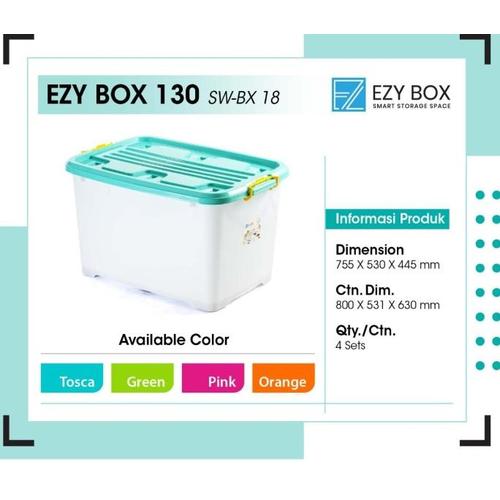 Jual ! BOX CONTAINER EZY 150 LITER TEBAL KUALITAS JUMBO BESAR EZY 130 ...