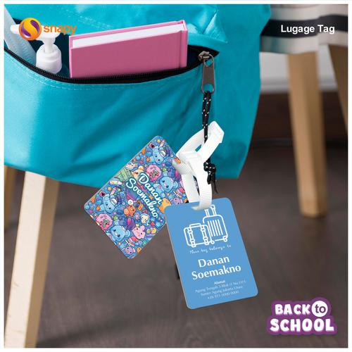 Promo Luggage Tag Name Tag Tas Label Koper Nama ID Card Tas Custom ...