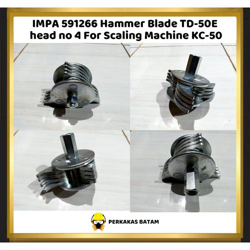 Jual IMPA 591266 Hammer Blade TD-50E head no 4 For Scaling Machine KC ...
