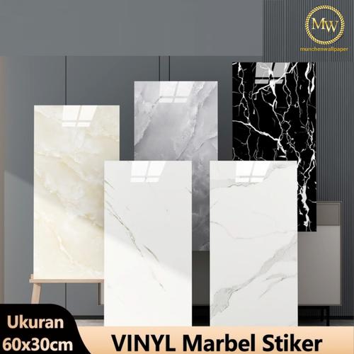 Jual Wallpaper dinding Vinyl Marble 30cm x 60cm Tebal 2mm Wallpaper ...