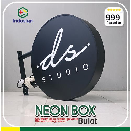 Jual Neon Box 2 Sisi Bulat diameter 50 - 50cm 1 sisi - Jakarta Timur ...