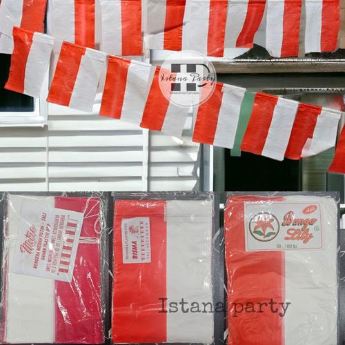 Jual banner / bendera plastik merah putih HUT RI / DIRGAHAYU RI - 100 ...