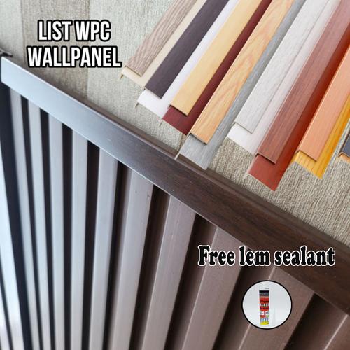 Jual MW List Sudut Wood Panel List Siku Penutup Atas WPC Ukuran 290cm x ...