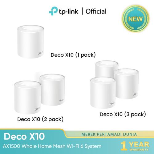 Jual TPLink Deco X10 1PACK 2PACK 3PACK AX1500 Whole Home Mesh Wifi 6 ...
