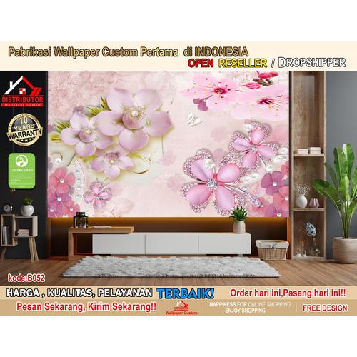 Jual Wallpaper Dinding 3D Tema Flowers | Wallpaper Bedroom | Wallpaper ...