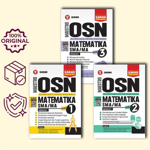 Jual Buku Maestro OSN Matematika SMA | Memuat Soal Olimpiade Mancanegara - Volume 2 - Kab ...