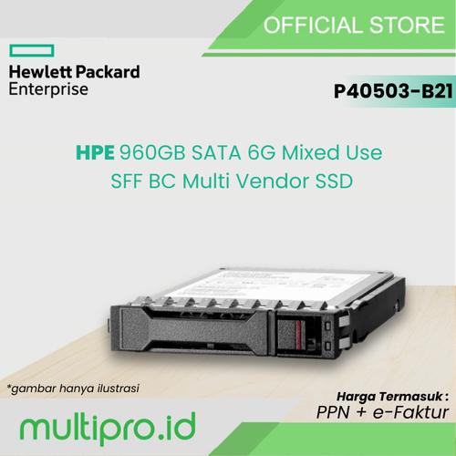 Promo SSD HPE 960GB SATA 6G Mixed Use SFF BC Multi Vendor P40503-B21 ...