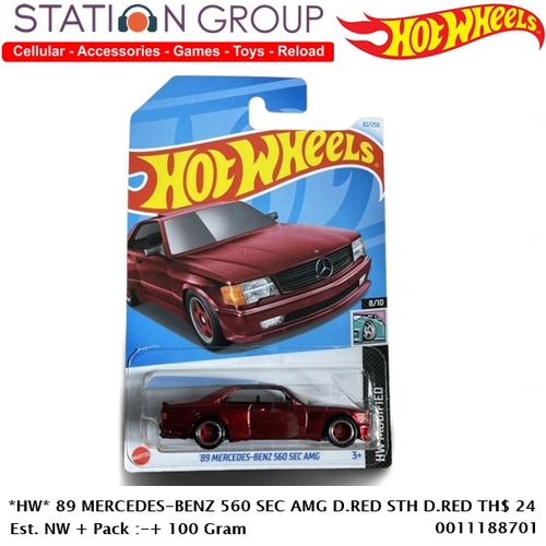 Jual HOT WHEELS HW 89 MERCEDES-BENZ 560 SEC AMG DARK RED STH DARK RED ...