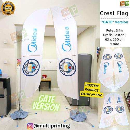 Promo Poster CREST FLAG BANNER-FLAG BANNER-BEACH FLAG BANNER - 3.4 ...