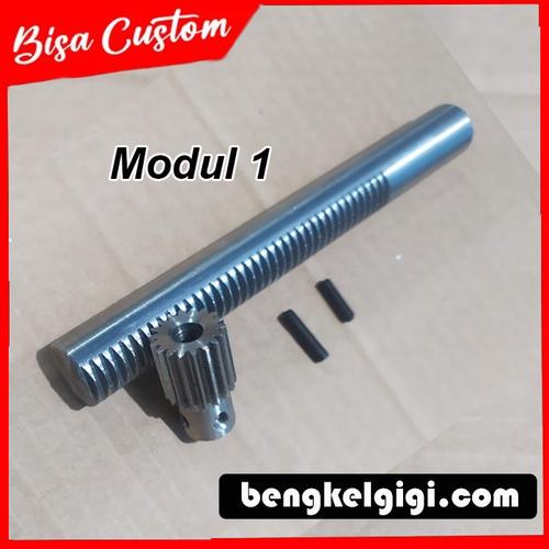 Jual Rack Gear Ukuran Custom Modul 1 Material Stainless, Roda Gigi Rak ...