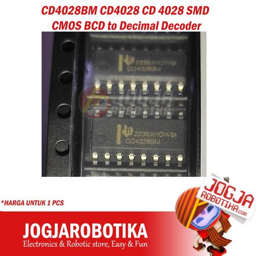 Jual CD4028BM CD4028 CD 4028 SMD CMOS BCD to Decimal Decoder - Kab ...