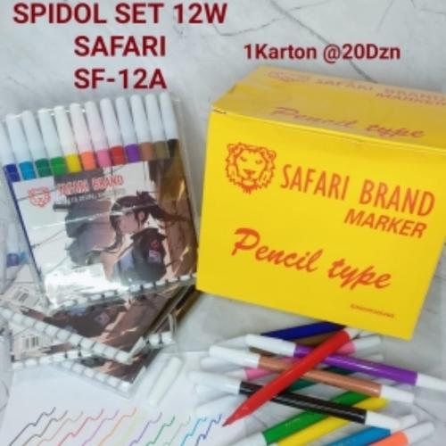 Jual Spidol 12 Warna Safari SF 12A Spidol Set 12warna - Kota Balikpapan ...