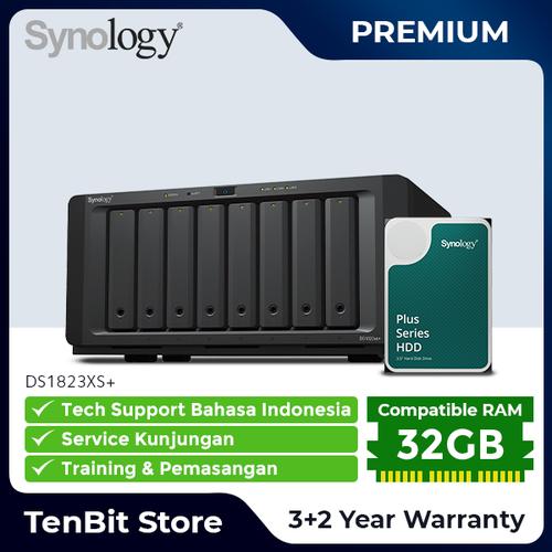 Jual SYNOLOGY DS1823xs+ DiskStation 8 Bay NAS Storage Server Backup Desktop - Garansi Premium ...