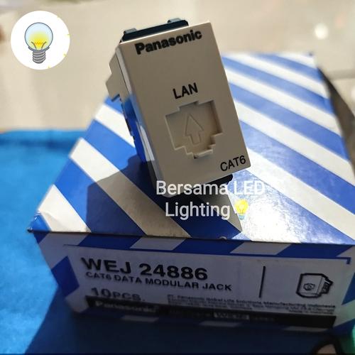 Jual modular data Cat 6 PANASONIC WEJ 24886 - Modular jack - Jakarta ...