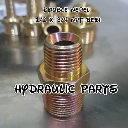 Jual DOUBLE NEPEL 1/2 X 3/4 NPT NPT BESI - Jakarta Barat - Hydraulic Parts | Tokopedia