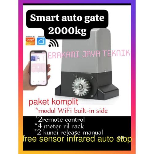 Jual READY MESIN PINTU 2000 kg MODUL WIFI SMART SLIDING GATE PINTU OTOMATIS MESIN PINTU SLIDING ...