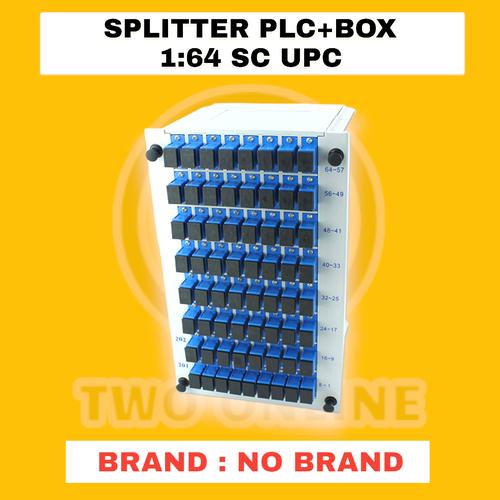 Jual PLC SPLITTER 1:64 BOX SC UPC pasif 1x64sc upc kotak fiber optic fo ...