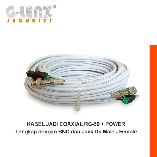 Promo Kabel Jadi RG59+Power Lengkap dengan BNC dan Jack DC Male ...