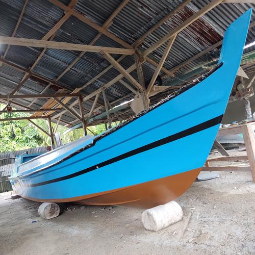 Jual Kapal Perahu Full Fiber Nelayan 8 Meter X 1.60MExtra Sayap Tinggi ...