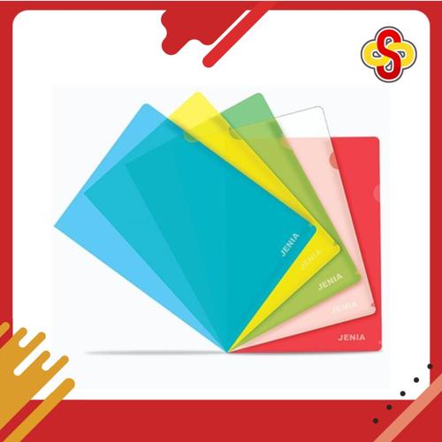 Jual Map L / Map Plastik Buka Samping Folio (F4) Jenia Isi 12 pcs ...