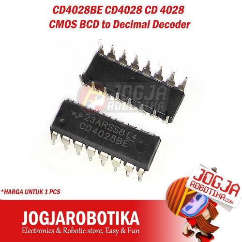 Jual CD4028BE CD4028 CD 4028 DIP CMOS BCD to Decimal Decoder - Kab ...