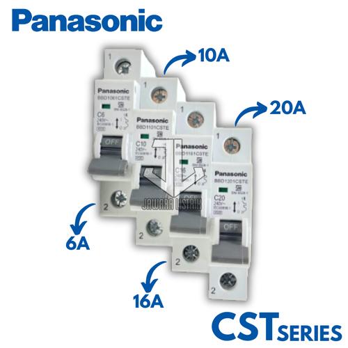 Jual PANASONIC MCB 1P CIRCUIT BREAKER 1 PHASE 4,5KA SNI CST - Jakarta ...