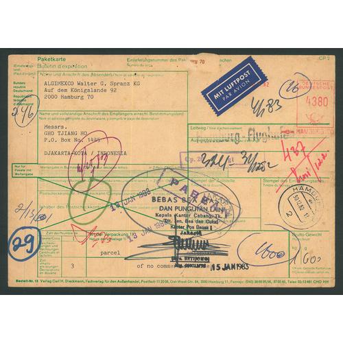 Jual Despatch Note Expedition Bulletin Jerman - Indonesia & Prangko ...