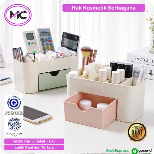 Jual Rak Kosmetik Plastik Laci Tempat Make Up Penyimpanan Organizer 6 ...