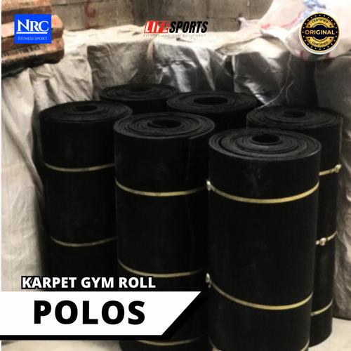 Jual Karpet Roll Gym Polos Hitam Rubber - Matras Fitness - 5 mm ...