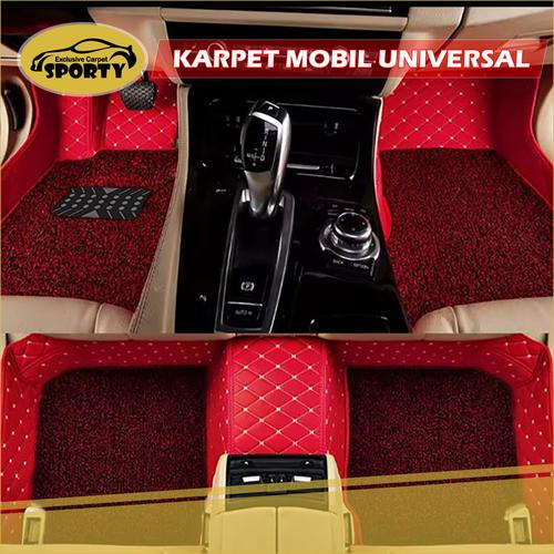 Jual Karpet Mobil Mie Bihun UNIVERSAL 5 Pcs 2 Baris / PVC Floor Car Mat ...