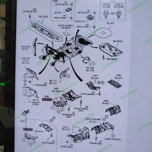 Promo Mazda Genuine Parts Cover Plat bawah Mazda CX5 KE / KF - 56-585A ...