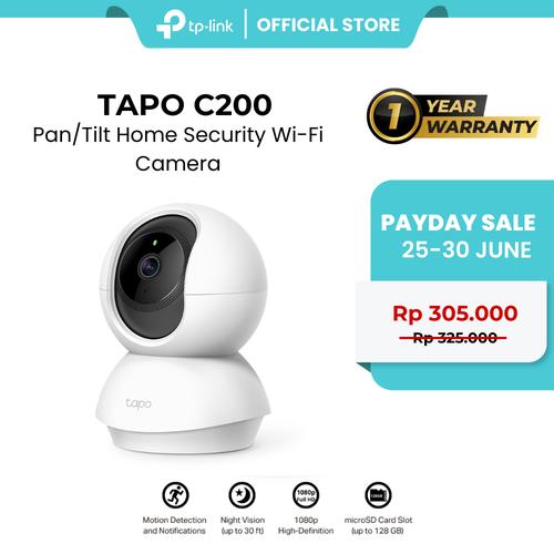 Promo TP-LINK CCTV Tapo C200 Home Security Wi-Fi Camera/ IP Camera C200 ...