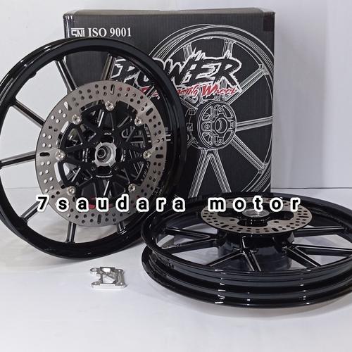 Jual velg racing power gp drag model daytona +cakram 160/185/17 ninja r ...